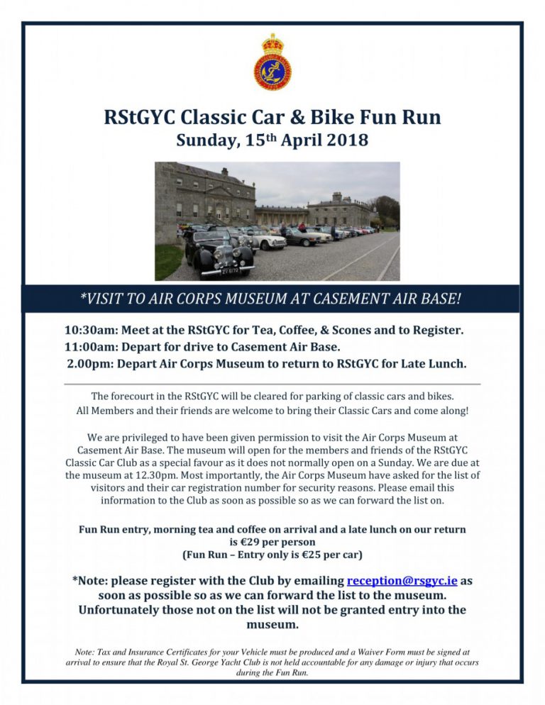 RStGYC Classic Car & Bike Fun Run - Sun 15th April 2018 - Royal St ...